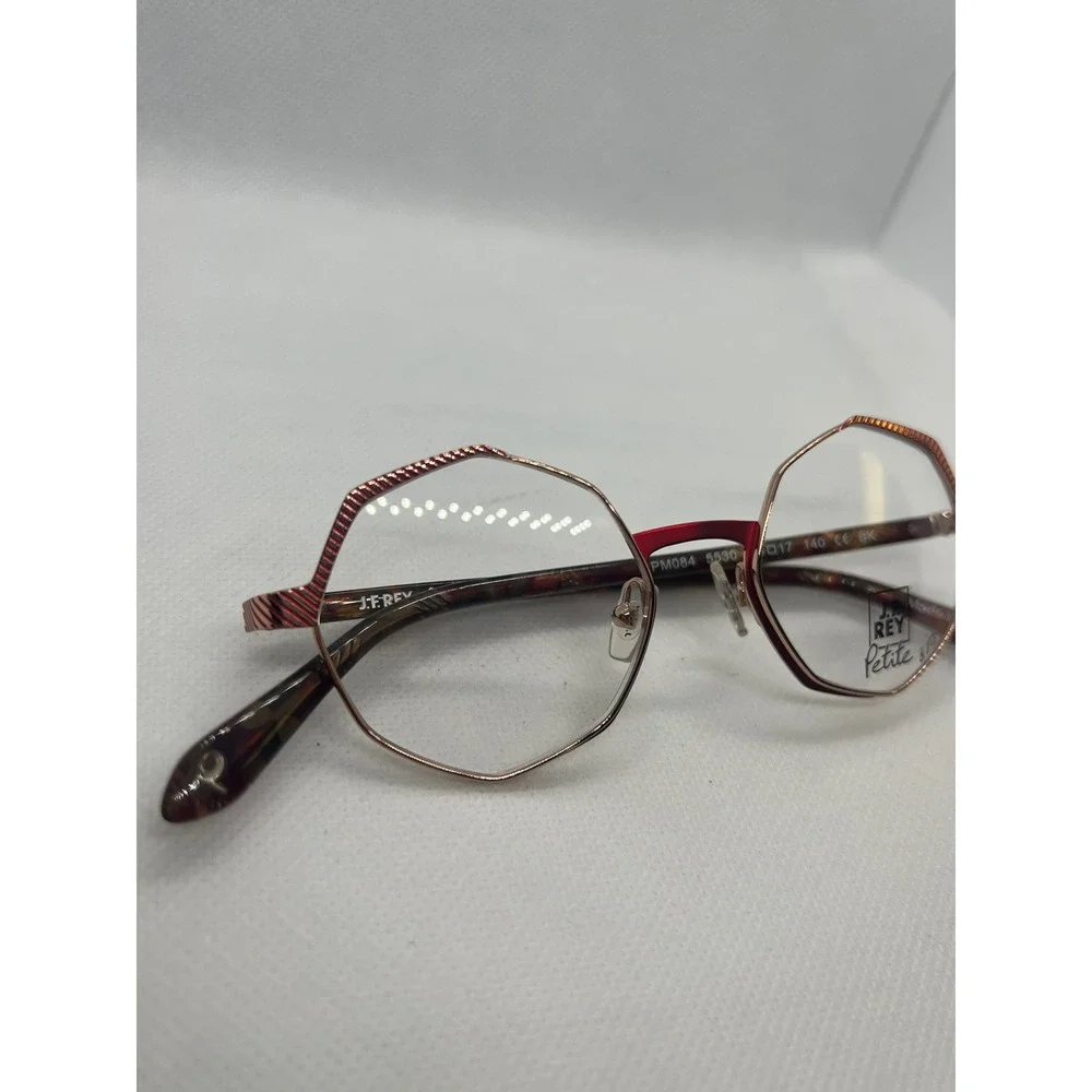 J.F. Rey | Accessories | Jf Rey Petite Pm84 Red Gold Geometric ...